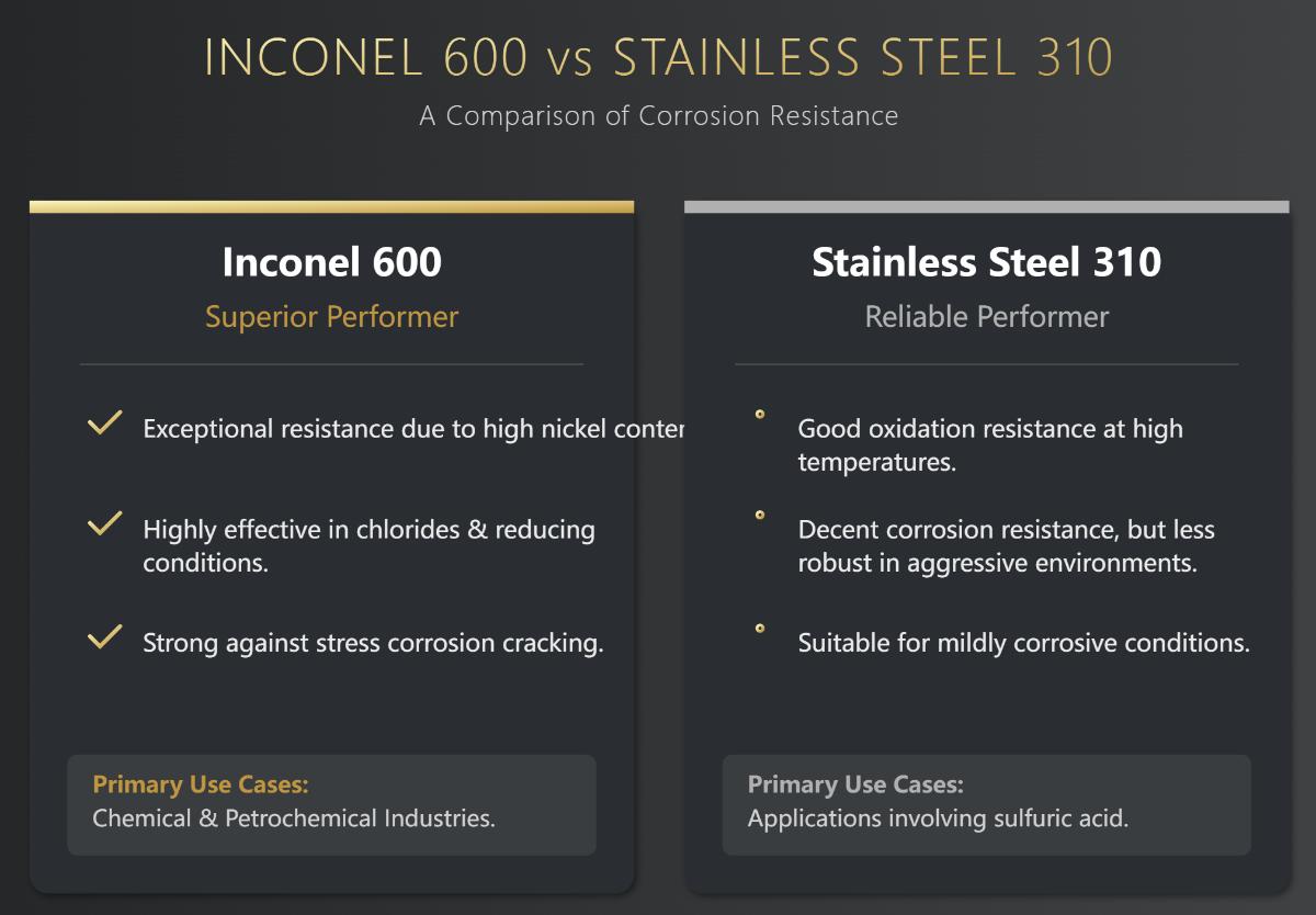 Inconel 600 vs Stainless Steel 310: Which Material is Better? - MFG Shop