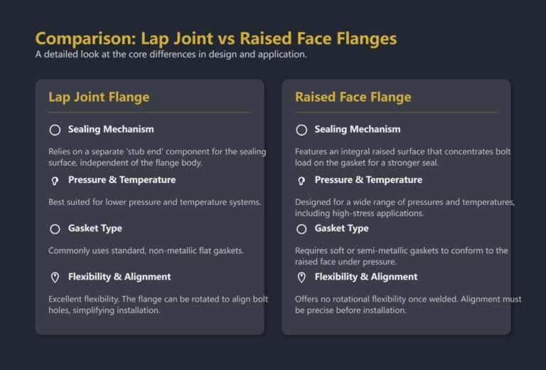 Lap Joint Flange vs Raised Face Flange: Key Differences - MFG Shop