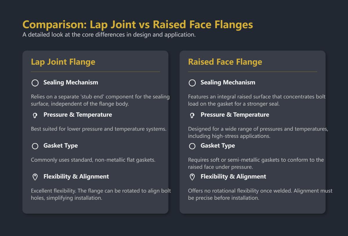 Lap Joint Flange vs Raised Face Flange: Key Differences - MFG Shop