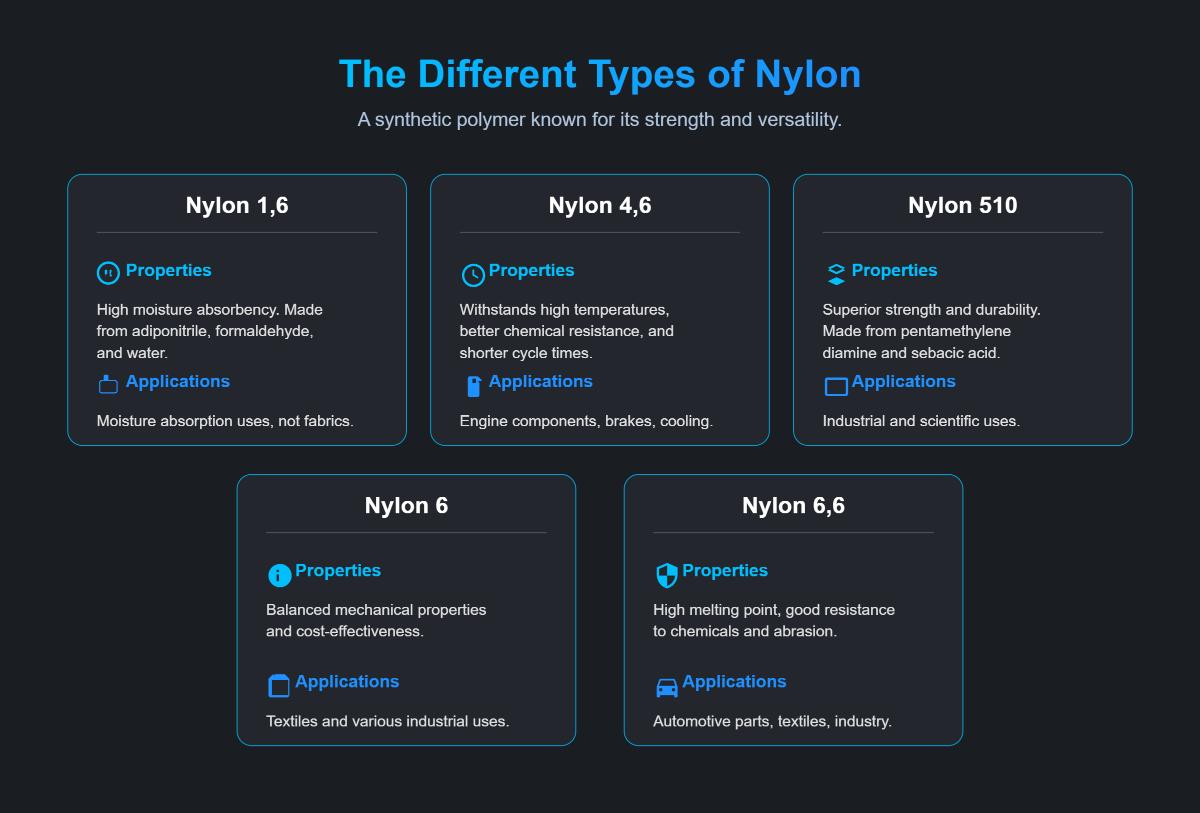 Learn About 5 Types of Nylon and What Makes Each Different - MFG Shop