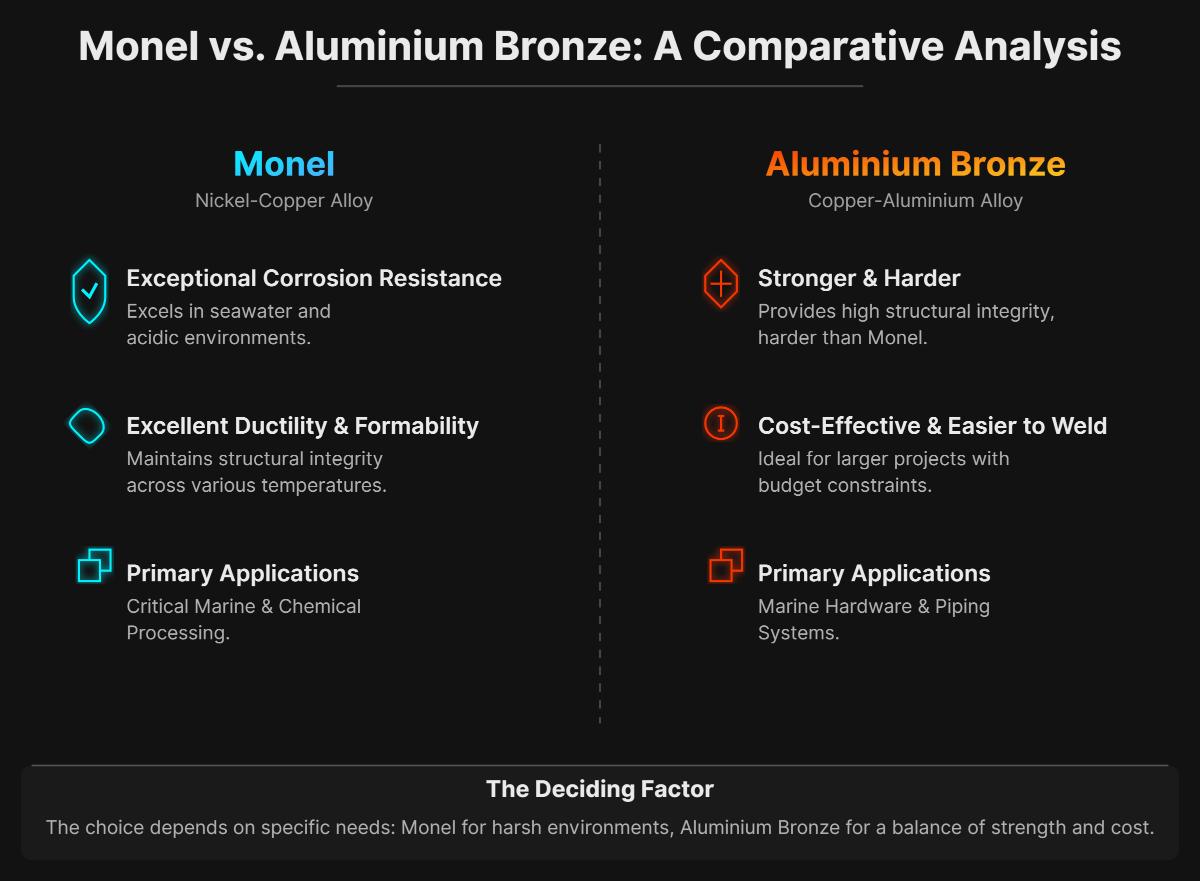 Monel vs Aluminium Bronze: What’s the Difference? - MFG Shop