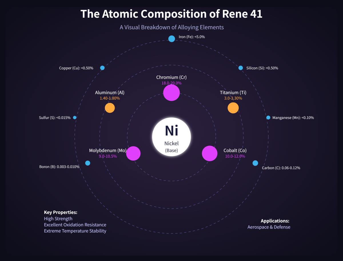 Nickel Rene 41: Composition, Properties, and Uses Explained - MFG Shop