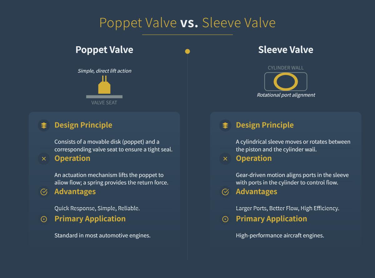 Poppet Valve vs. Sleeve Valve: What's the Difference? - MFG Shop