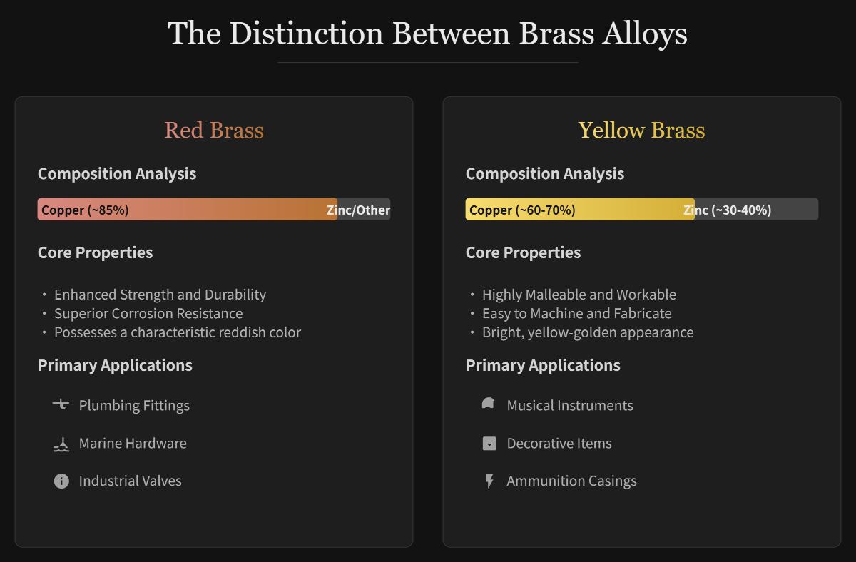 Red Brass vs Yellow Brass: A Comparative Guide - MFG Shop