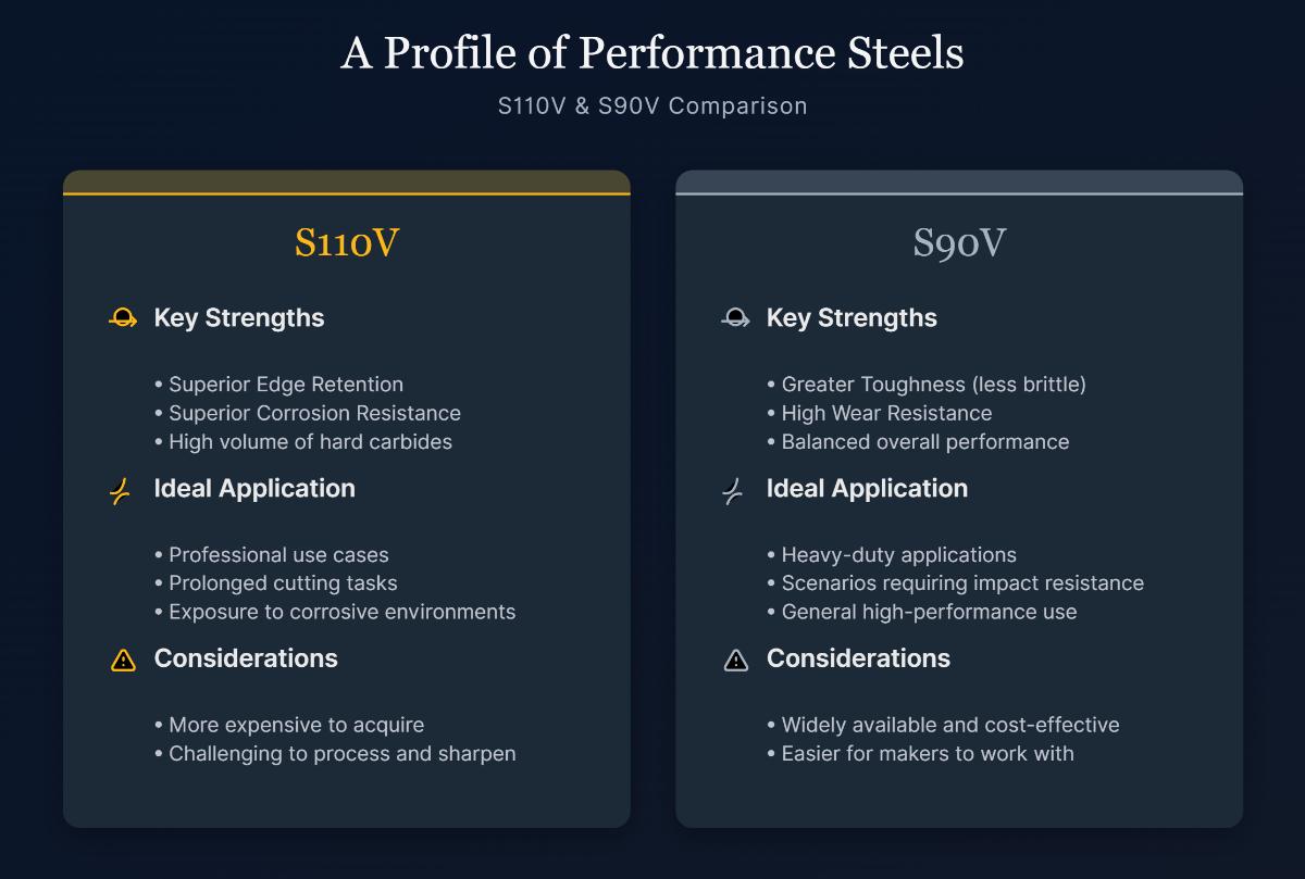 S110V vs S90V: Which Steel is Better for Knives? - MFG Shop
