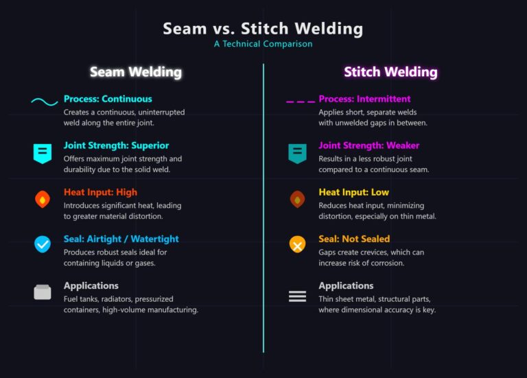 Seam Welding vs Stitch Welding: Key Differences and Applications - MFG Shop