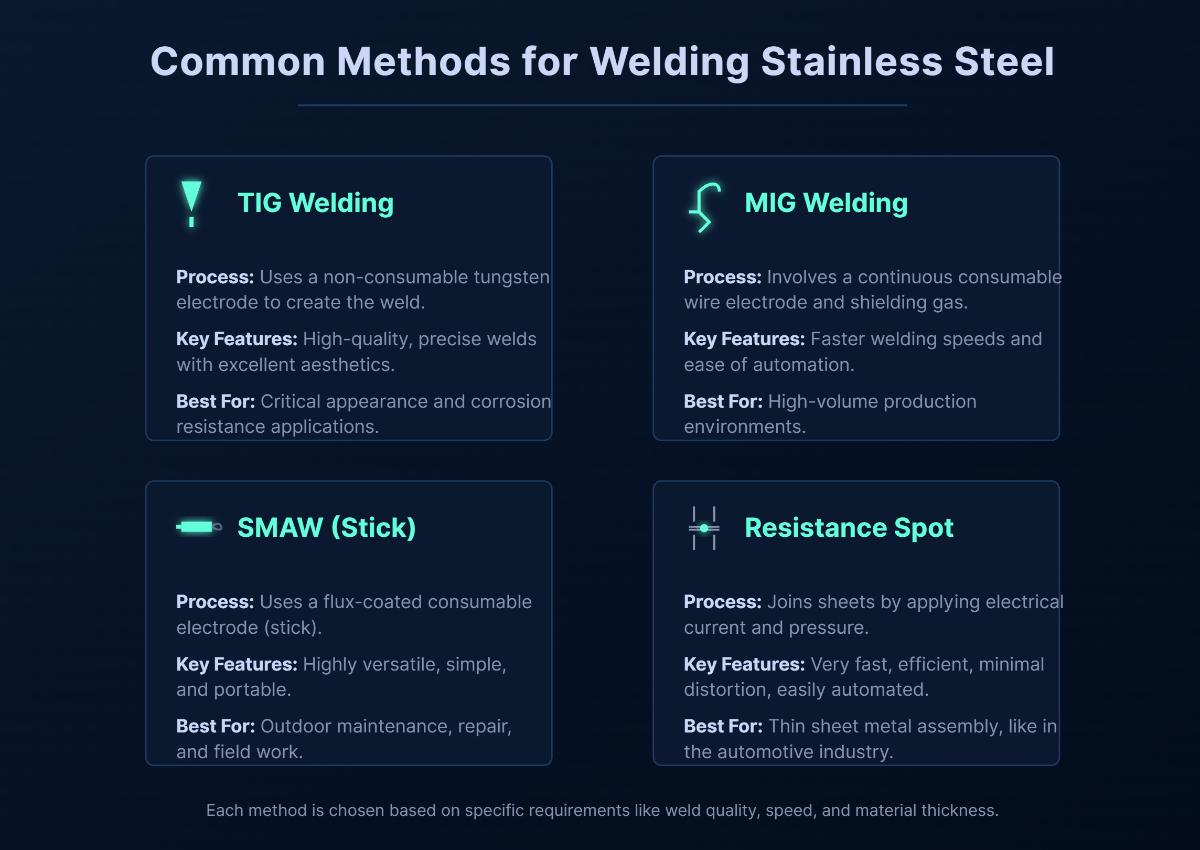 Stainless Steel Welding: Methods, Challenges, and Best Practices - MFG Shop
