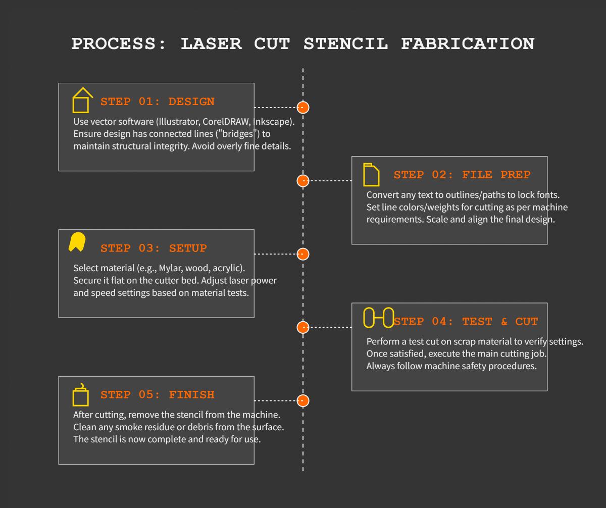 Step-by-Step Guide to Making Stencil Designs Using Laser Cutting - MFG Shop