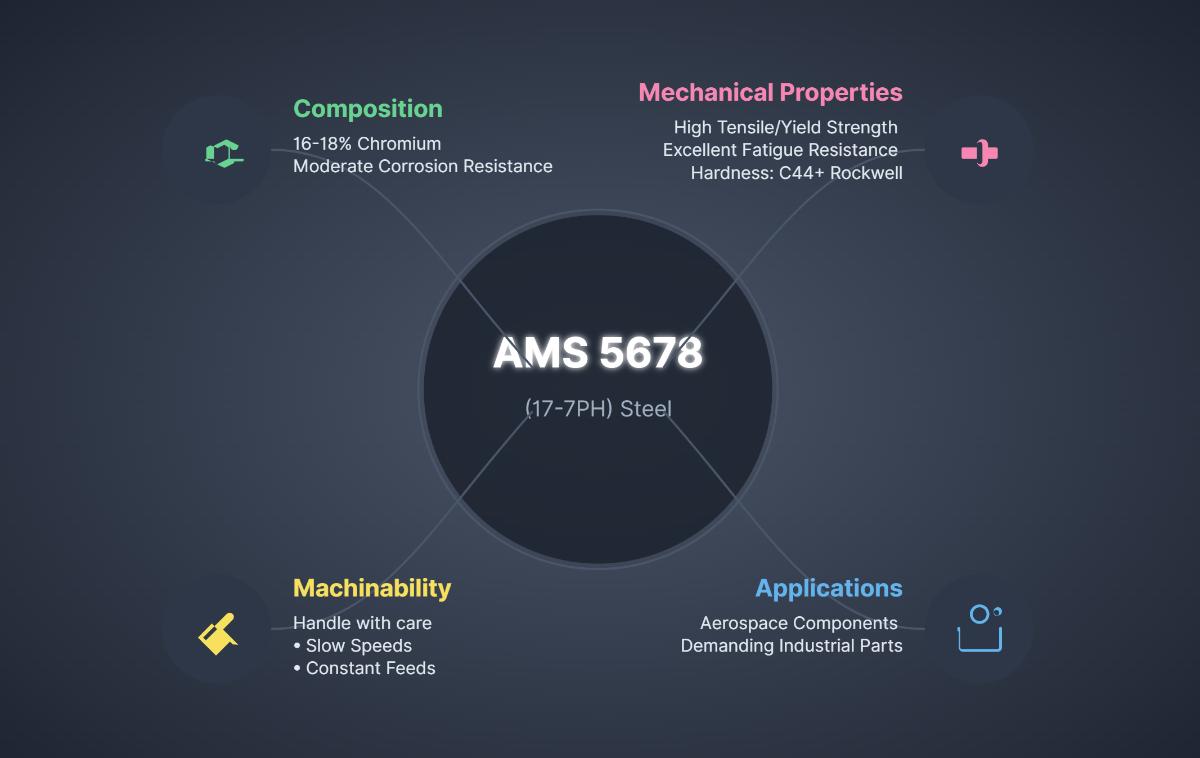 Technical Deep Dive into 17-7PH Stainless Steel and AMS 5678 - MFG Shop
