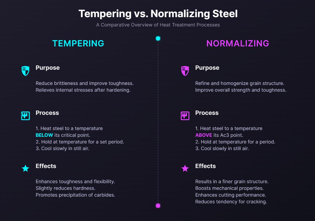 Tempering vs. Normalizing Steel: What's the Difference? - MFG Shop