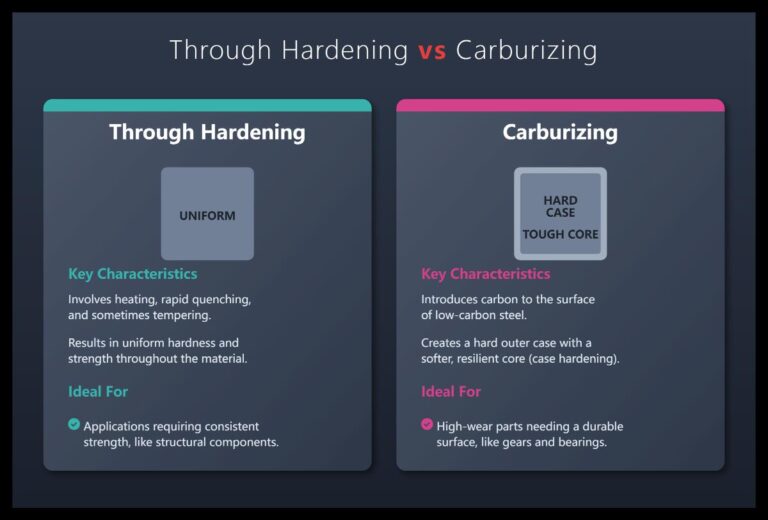 Through Hardening vs Carburizing: What’s the Difference? - MFG Shop