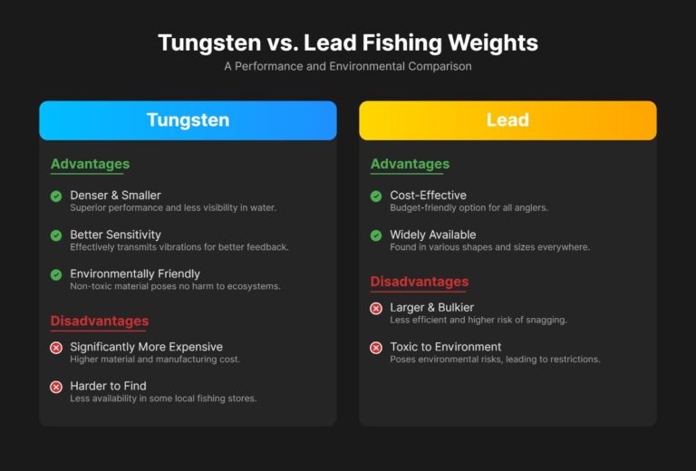 Tungsten vs Lead Fishing Weights: Comprehensive Comparison - MFG Shop