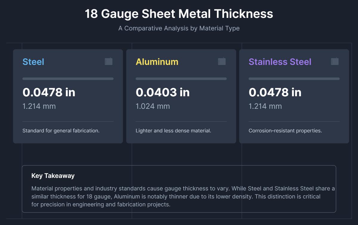 Understanding 18 Gauge Sheet Metal Thickness - MFG Shop