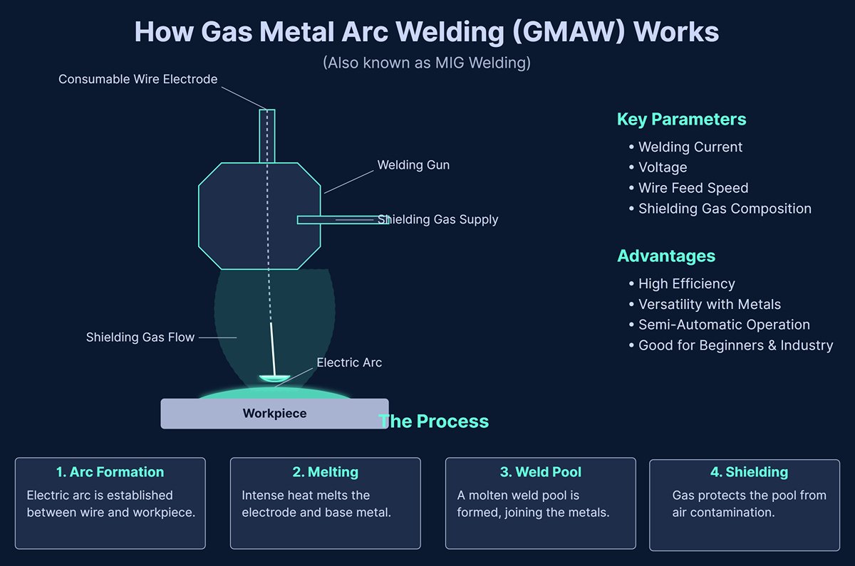 Understanding Gas Metal Arc Welding (GMAW): A Beginner's Guide - MFG Shop