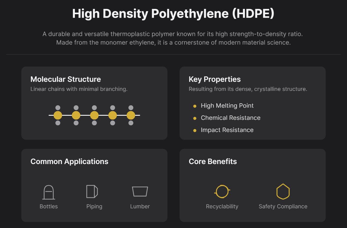 Comprendre le polyéthylène haute densité (PEHD) - MFG Shop