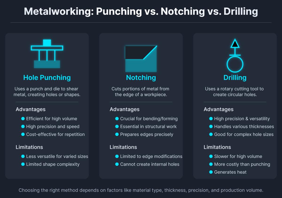 Understanding Hole Punching, Notching, and Drilling in Metalworking ...