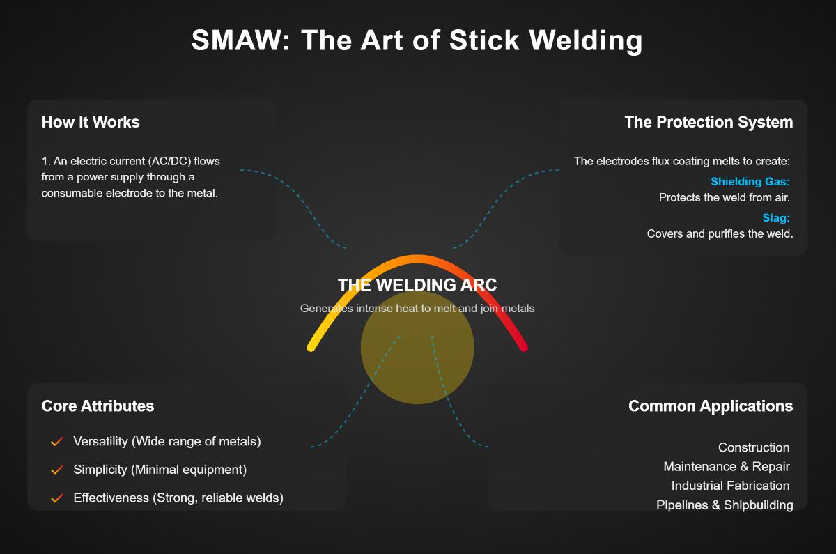 Understanding Shielded Metal Arc Welding (SMAW) - MFG Shop