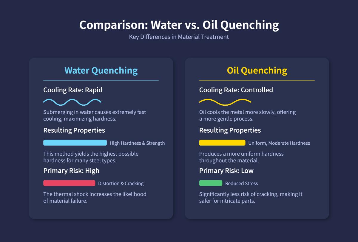 Water Quenching vs Oil Quenching: What’s the Difference? - MFG Shop
