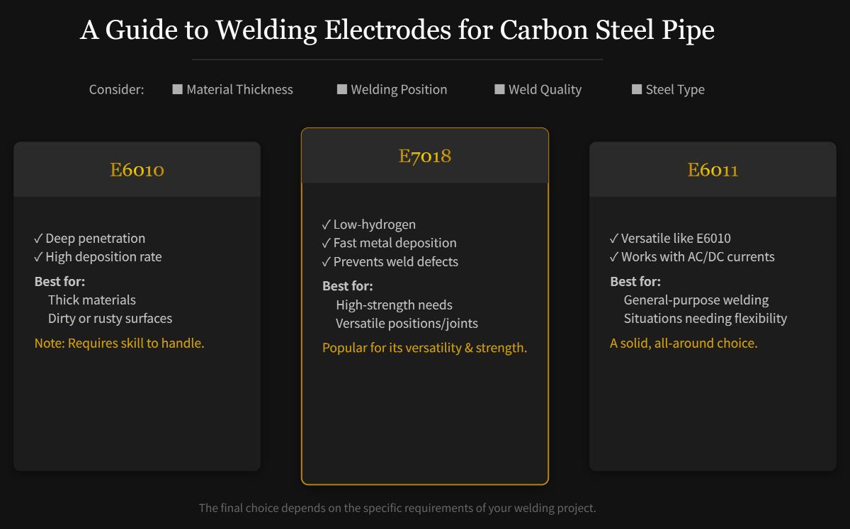 Welding Electrode Guide for Carbon Steel Pipe - MFG Shop