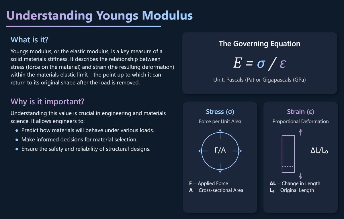 Young's Modulus of Steel: Definition, Values, and Applications - MFG Shop